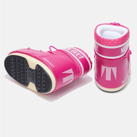 Moon Boot | Shoes | Moon Boot Hot Pink Low Boot | Poshmark